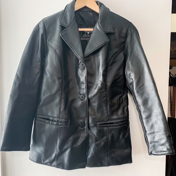 Reportage | Jackets & Coats | Vintage Womens Faux Leather Jacket | Poshmark